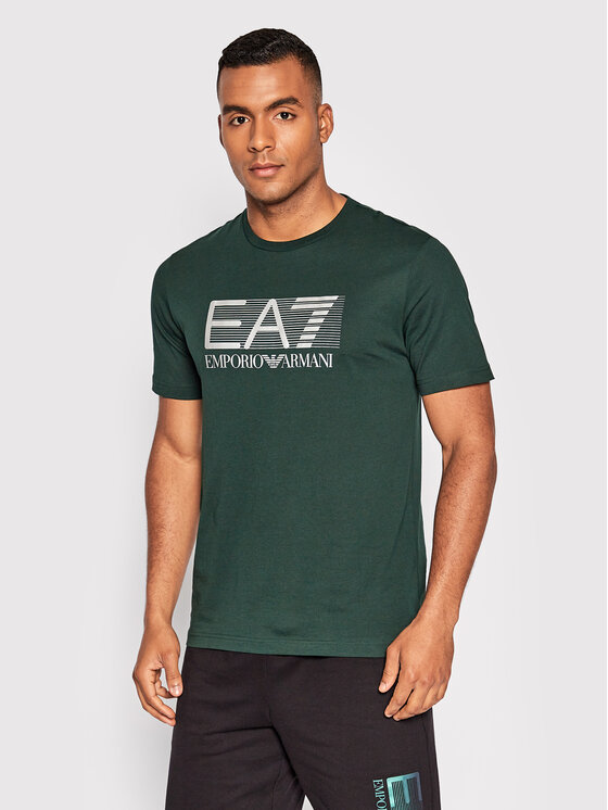 EA7 Emporio Armani Póló 6LPT81 PJM9Z 0860 Zöld Regular Fit | Modivo.hu