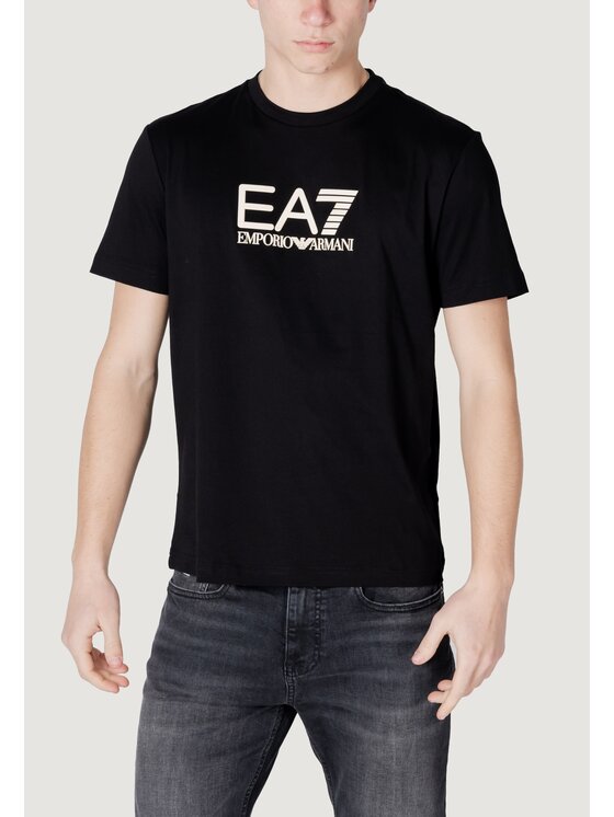 EA7 Emporio Armani T-Shirt 7M000224 AF10375 MC156 Czarny Regular Fit | Modivo.pl