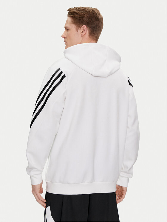 adidas Μπλούζα Future Icons 3-Stripes Full-Zip Hoodie IC8258 Λευκό ...