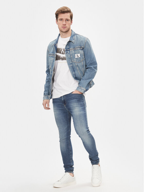 Calvin Klein Jeans Jeansjacke Slim Denim Jacket J30J324569 Dunkelblau Slim Fit | Modivo.de