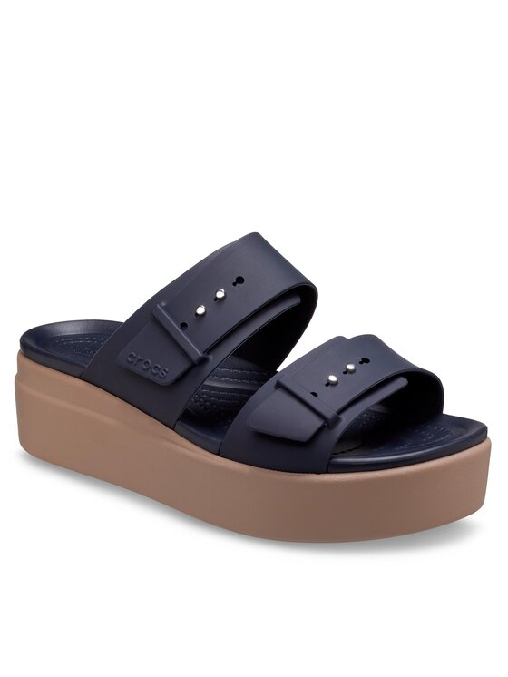 Crocs Šľapky Brooklyn Low Wedge Sandal W 207431 Tmavomodrá | Modivo.sk