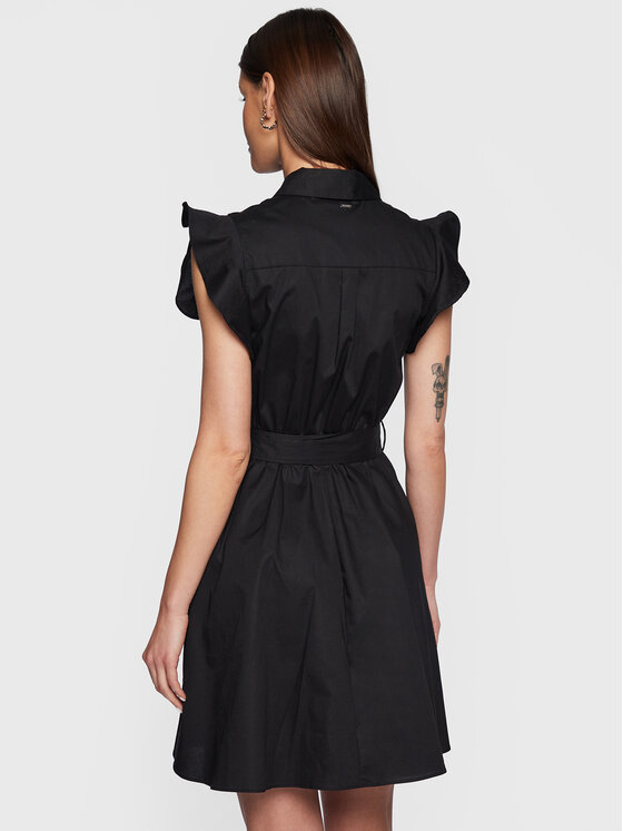 Fracomina Rochie de zi FR23SD1027W40001 Negru Regular Fit | Modivo.ro