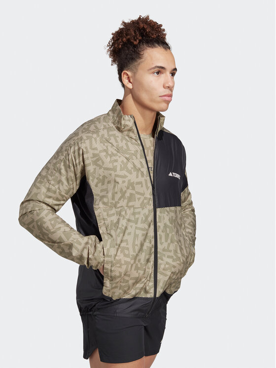 adidas Wiatrówka Terrex Trail Running Windbreaker HZ1301 Beżowy Regular ...
