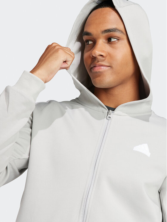 adidas Bluza Future Icons 3-Stripes IR9157 Szary Regular Fit | Modivo.pl