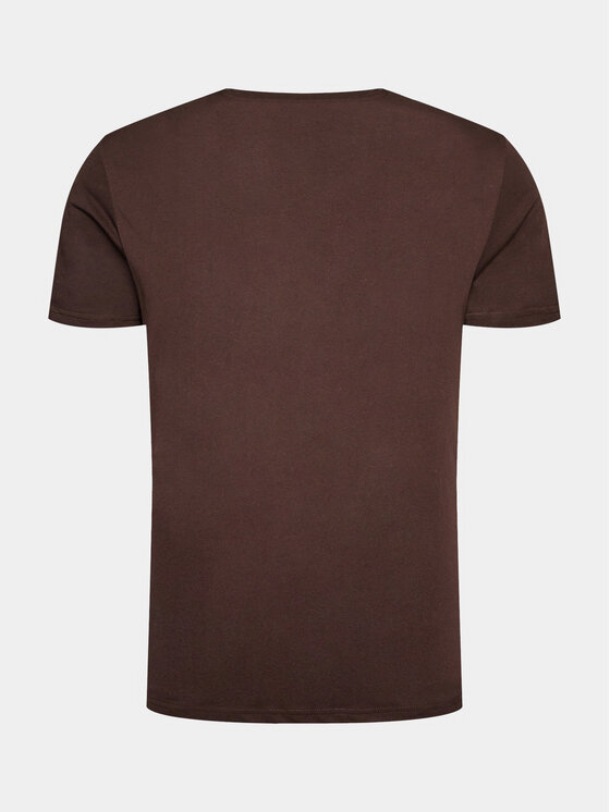 Alpha Industries T-Shirt Basic Small Logo 188505 Braun Regular Fit ...