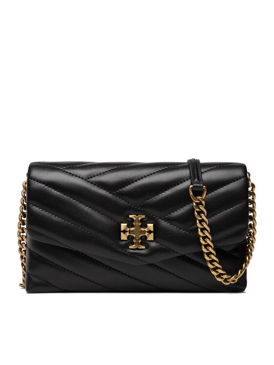 Tory Burch Kabelka Kira Chevron Chain 90343 Černá | Modivo.cz