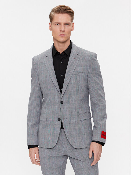 Hugo Garnitur Arti/Hesten241V1X 50509471 Szary Extra Slim Fit | Modivo.pl