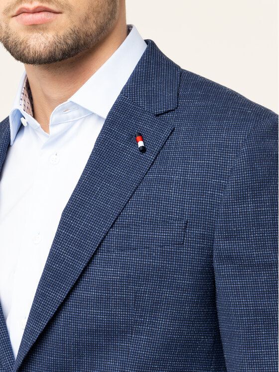 Tommy Hilfiger Tailored Sakko Micro Design Flex TT0TT06919 Dunkelblau ...