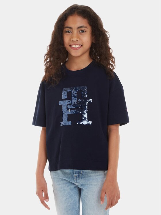 Navy blue tommy hilfiger shirt store