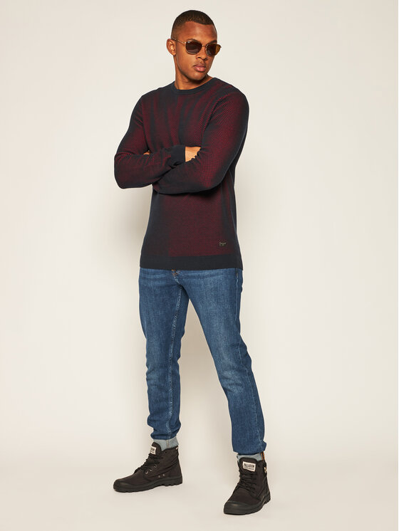 Joop! Jeans Sweter 15 JJK-22Mad 30023886 Granatowy Regular Fit | Modivo.pl