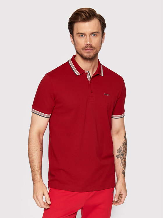 Boss Poloshirt Paddy 50468983 Rot Regular Fit | Modivo.de
