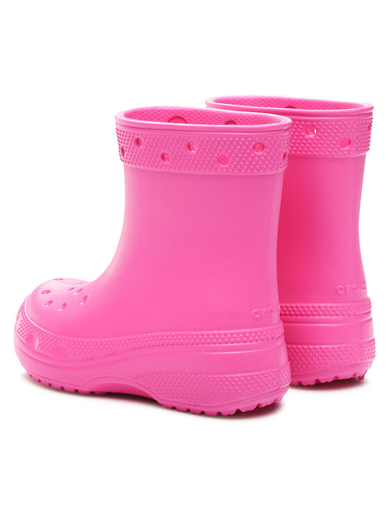Crocs Kalosze Crocs Classic Boot Kids 208544 Różowy | Modivo.pl