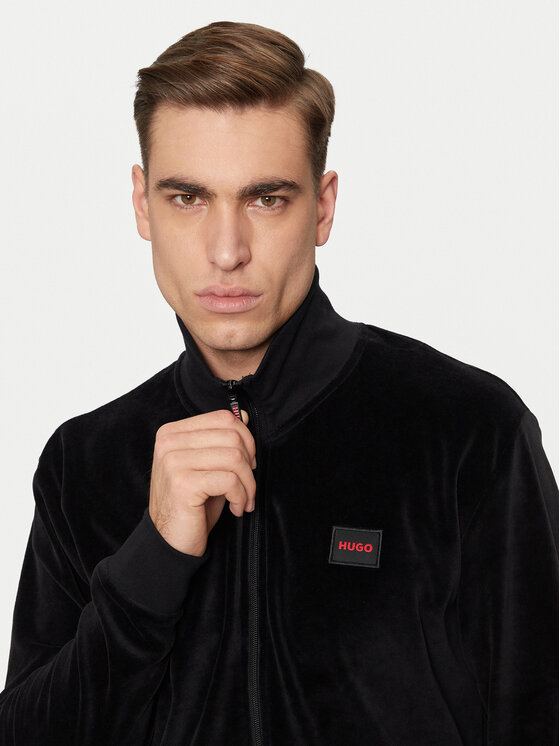 Hugo Bluza 50524804 Czarny Regular Fit | Modivo.pl