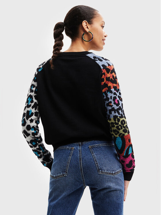 Desigual Pull Ayla 22WWJF80 Noir Regular Fit | Modivo.fr