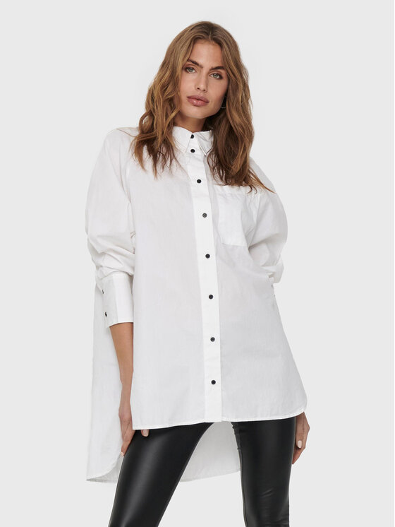 ONLY Риза Selma 15229736 Бял Relaxed Fit | Modivo.bg
