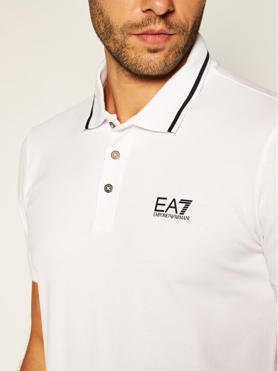 EA7 Emporio Armani Poloshirt 8NPF06 PJ04Z 1100 Weiß Regular Fit | Modivo.at