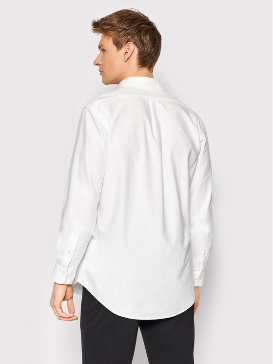 Polo Ralph Lauren Πουκάμισο Core Replen 710792041 Λευκό Custom Fit ...