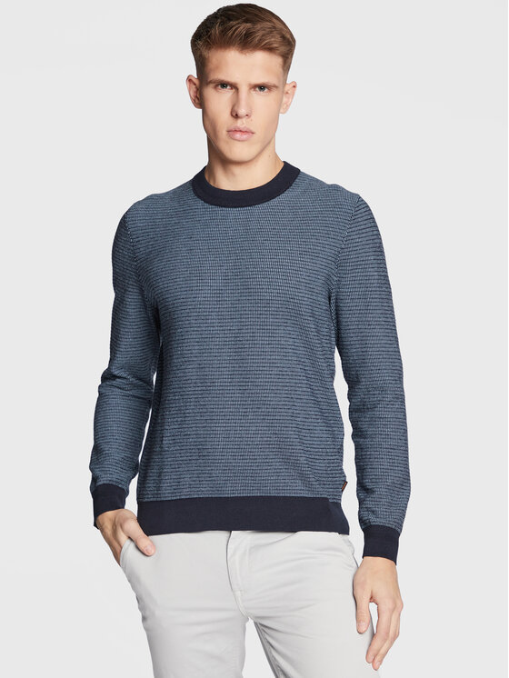 Boss Sweter Avobano 50474865 Granatowy Regular Fit | Modivo.pl