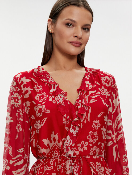Liu Jo Sukienka codzienna MA4261 T2559 Czerwony Regular Fit | Modivo.pl