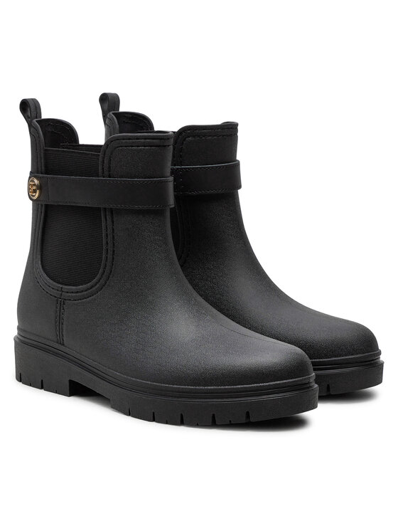 Tommy Hilfiger Gummistiefel Th Stud Rubberised Rainboot FW0FW08168 Schwarz Modivo