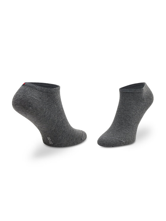 Tommy Hilfiger Σετ 2 ζευγάρια κοντές κάλτσες γυναικείες 343024001 Γκρι ...