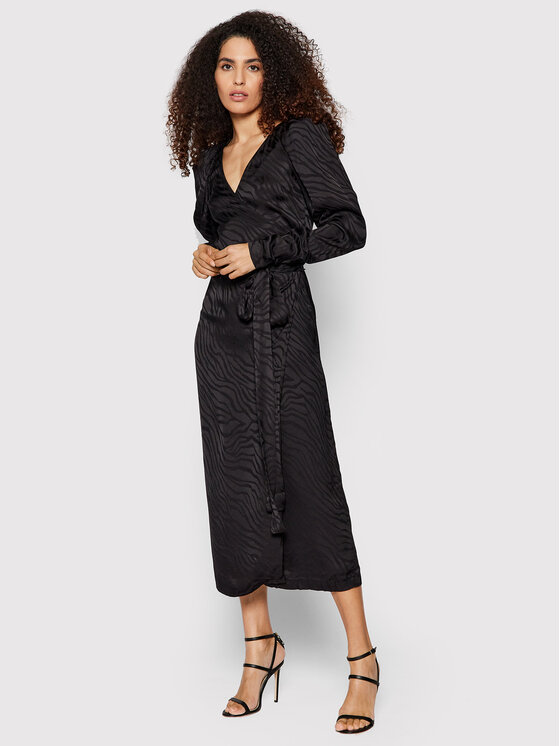 ROTATE Kleid für den Alltag Bridget Mid RT354 Schwarz Regular Fit ...