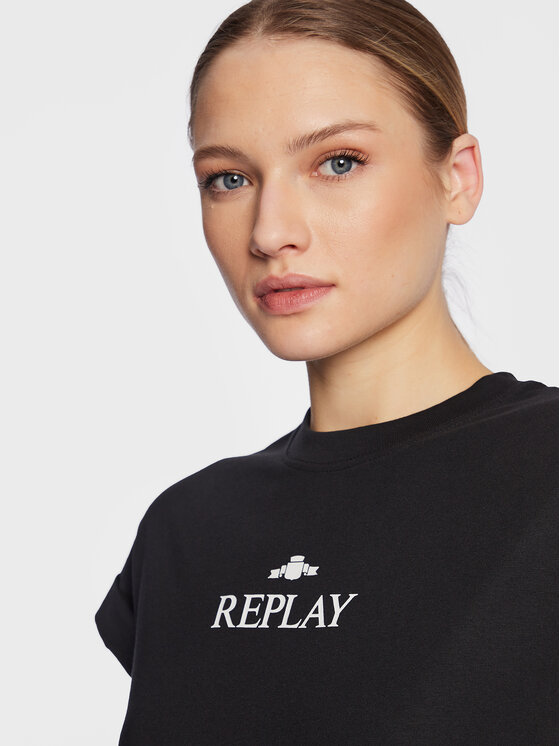 Replay T-Shirt W3588H.000.23188P Czarny Regular Fit | Modivo.pl