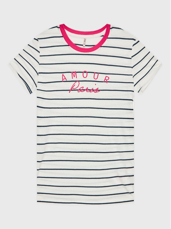 Kids ONLY T-Shirt Emma 15283135 Weiß Regular Fit | Modivo.de