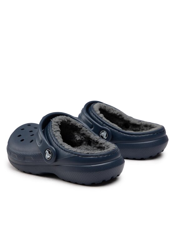 Crocs Klapki Classic Lined Clog K 207010 Granatowy | Modivo.pl