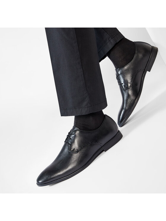 Clarks Īsi apavi Bampton Park 261520877 Melns | Modivo.lv