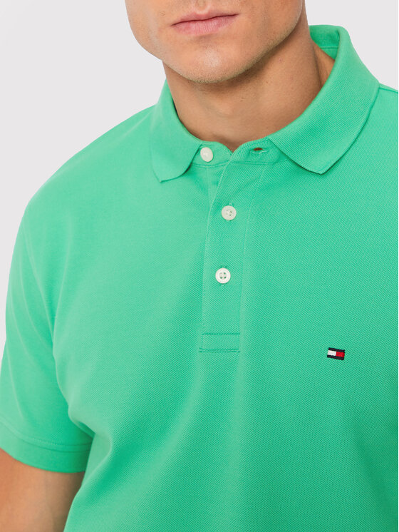 Tommy Hilfiger Polo 1985 Mw0mw17771 Zielony Slim Fit Modivo Pl