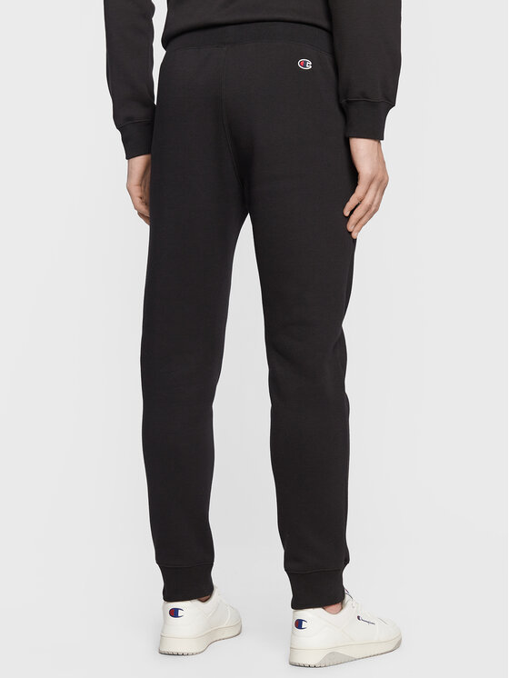 Champion Spodnie dresowe Heavy Fleece Bookstore Logo 217880 Czarny ...