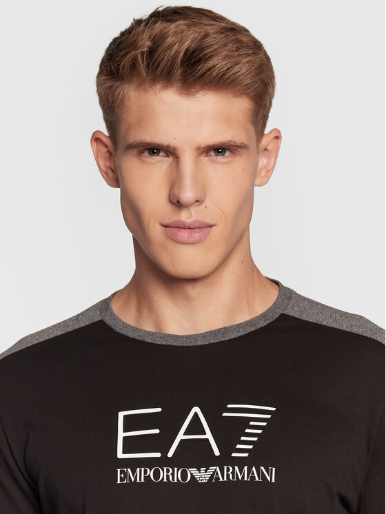 EA7 Emporio Armani Majica dugih rukava 6LPT07 PJ02Z 1200 Crna Regular Fit | Modivo.hr