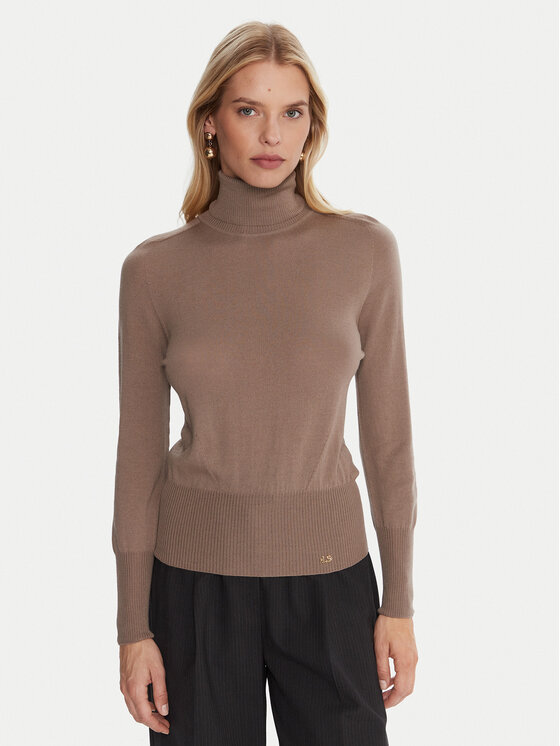 Luisa Spagnoli Bluză cu gât Manos 100106 Negru Slim Fit | Modivo.ro