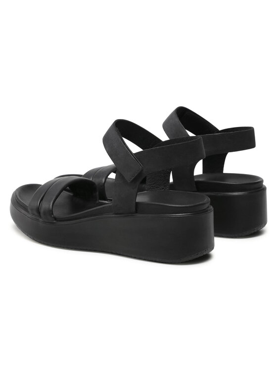 ECCO Sandały Flowt Wedge Lx W 27330351052 Czarny | Modivo.pl