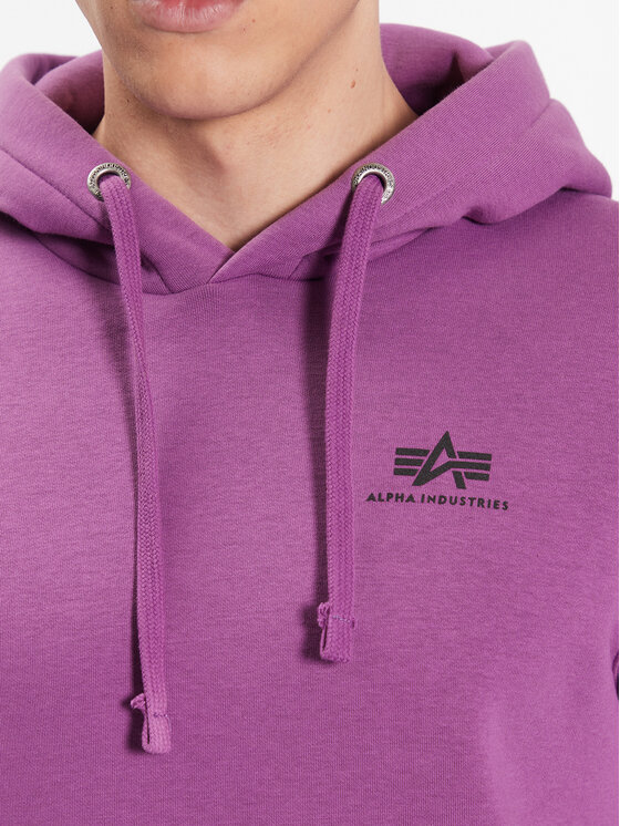 Alpha Industries Bluza Basic 196318 Fioletowy Regular Fit | Modivo.pl