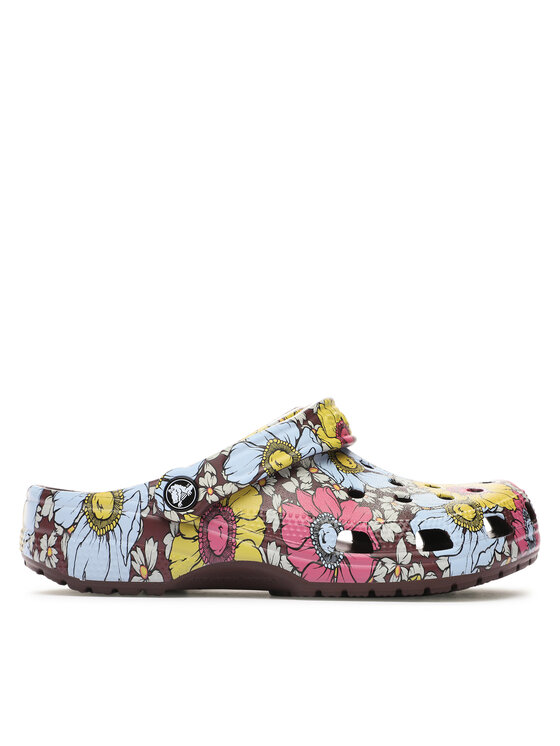 Crocs Šľapky Crocs Classic Retro Floral Clog 208954 Bordová | Modivo.sk
