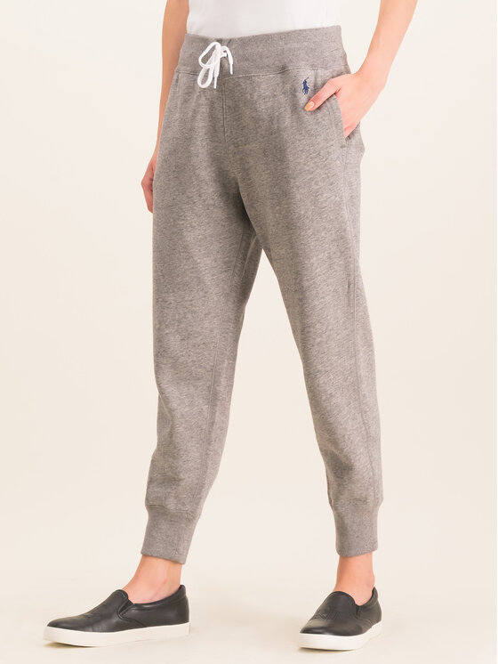 Polo Ralph Lauren Долнище анцуг Akl 211794397004 Сив Regular Fit ...