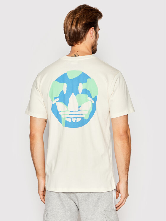 adidas Тишърт Happy Earth HI2962 Бежов Regular Fit | Modivo.bg