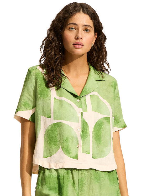 Seafolly Koszulka plażowa 55455-TO Beżowy | Modivo.pl