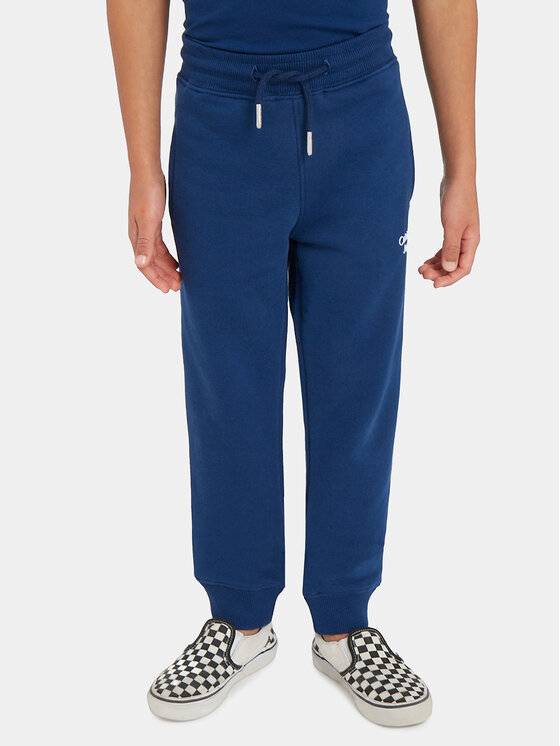 Calvin Klein Jeans Sportinės Kelnės Stack Logo Ib0ib01282 Tamsiai