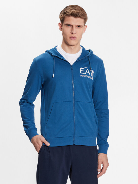 EA7 Emporio Armani Felpa 3RPM53 PJ05Z 1534 Blu Regular Fit | Modivo.it