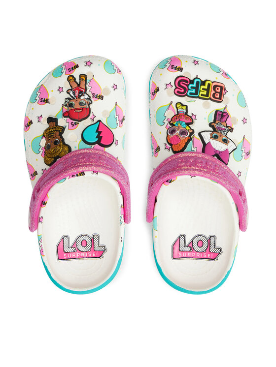 Crocs Παντόφλες Lol Suprise Bff Classic Clog Kids 209466 Λευκό | Modivo.gr