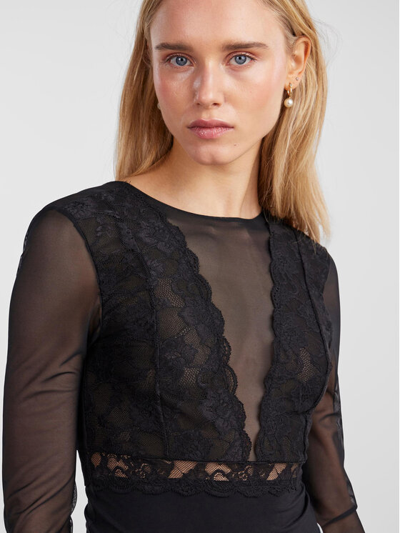 Pieces Body 17141142 Noir Slim Fit | Modivo.fr