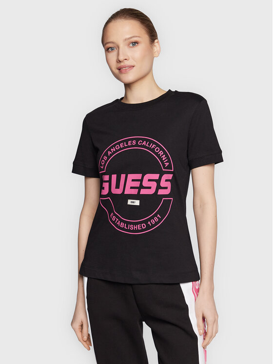 Guess T-Shirt Bryana V3RI00 I3Z14 Černá Regular Fit | Modivo.cz