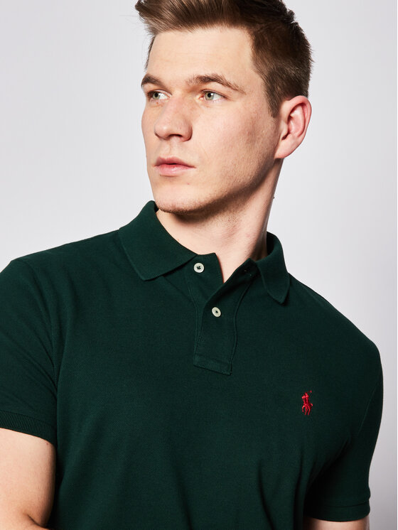 Polo Ralph Lauren Polokošeľa Core Replen 710782592 Zelená Custom Slim ...