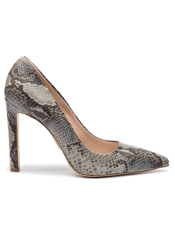 Simple Pantofi cu toc subțire Ingrid DCG781-R39-HL00-5700-0 Gri | Modivo.ro