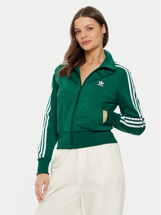 adidas Bluza adicolor Classics Firebird JC8262 Zielony Regular Fit ...