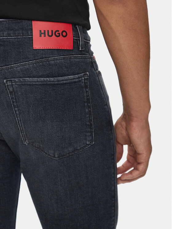 Hugo Jeansy 50517504 Szary Slim Fit | Modivo.pl