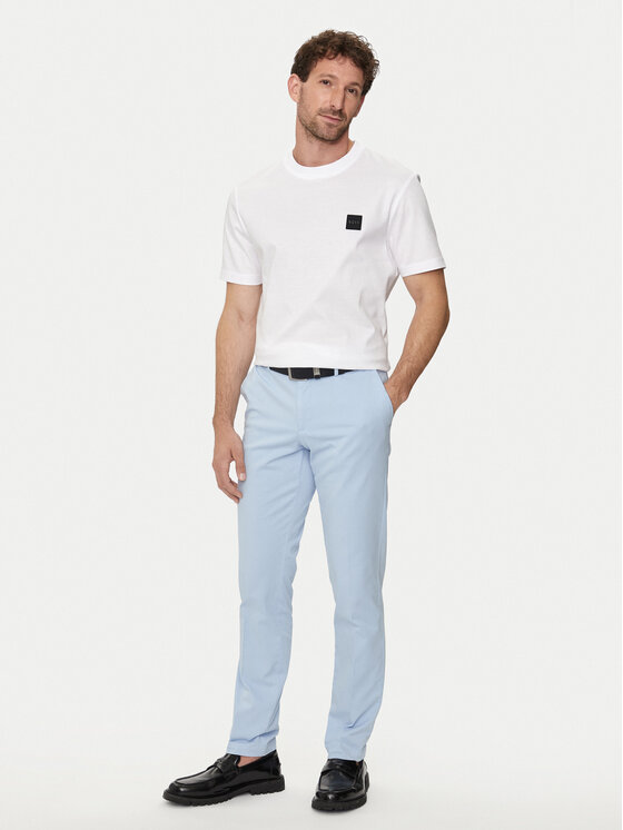 Boss Pantaloni chino Kaito1 50487966 Albastru celest Slim Fit | Modivo.ro